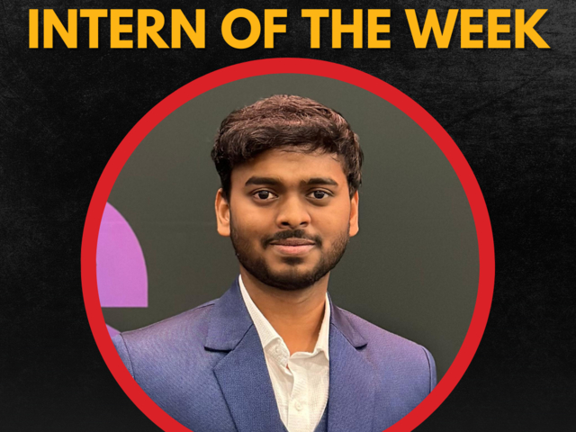 Intern of the Week: Vamshi Krishna Ginna · Career Center · myUMBC